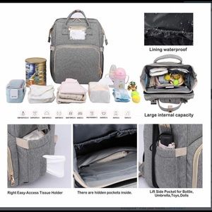 upper bags | Bags | Brand New Upper Baby Diaper Backpack With Bassinet ...